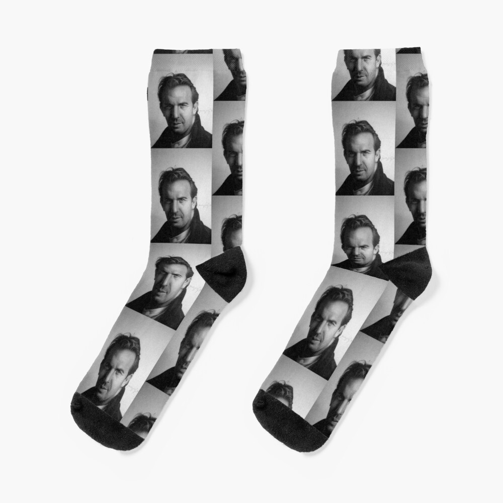 "KEVIN COSTNER" Socks for Sale by DrawingArt1964 | Redbubble