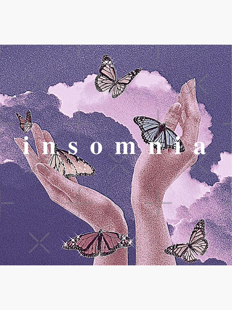 "insomnia aesthetic. " Sticker for Sale by angelenvy | Redbubble
