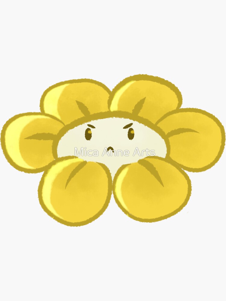 "Undertale Flowey" Sticker for Sale by CarissaBarkman | Redbubble