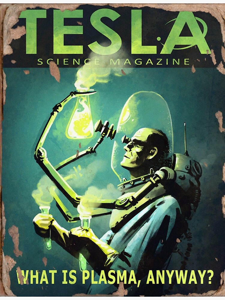 "Tesla Science Magazine Cover" Poster for Sale by VaultMagazine | Redbubble