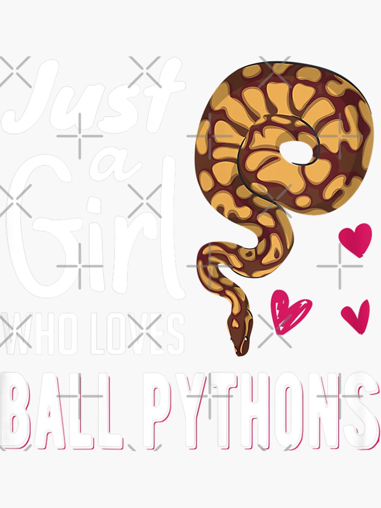 "Just A Girl Who Loves Ball Python | Snake Woman " Sticker for Sale by ...
