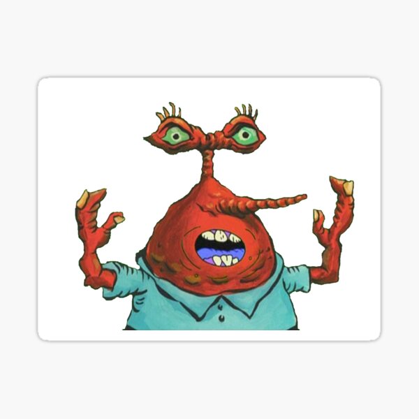 "Mr. Krabs" Sticker for Sale by Tri-Stain | Redbubble