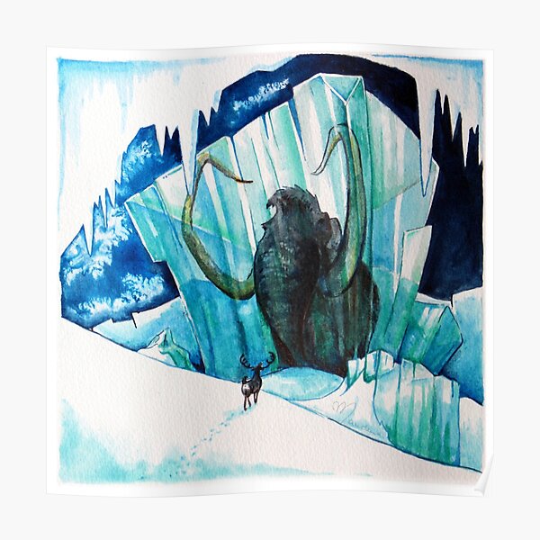 Póster «Mamut congelado» de Maudeux | Redbubble