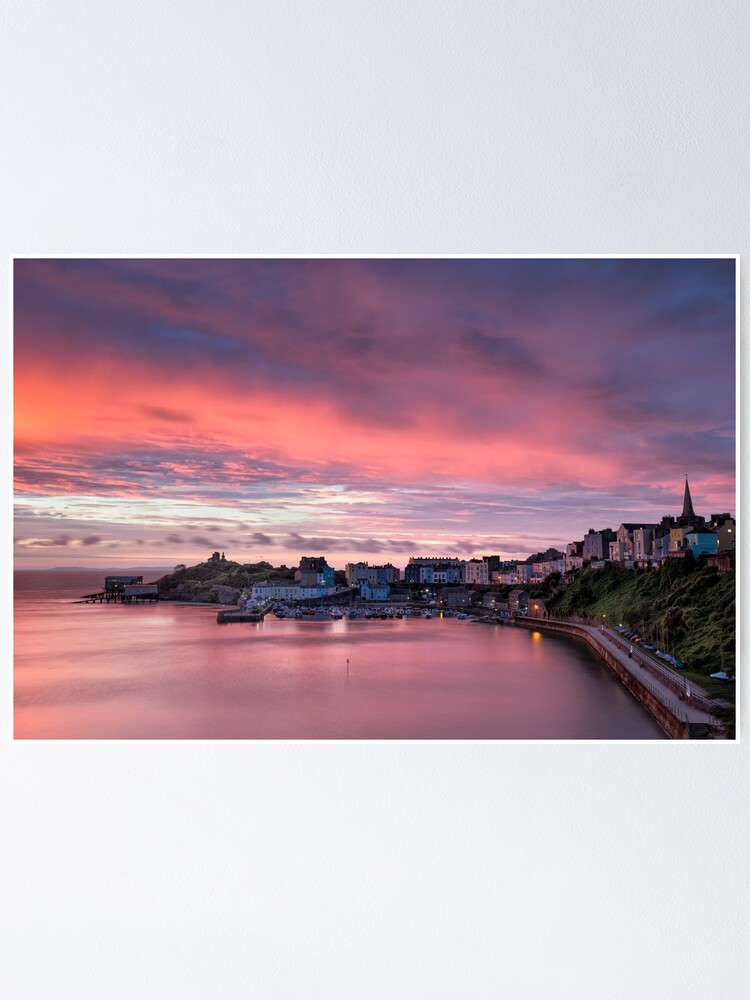 "Tenby Sunrise" Poster for Sale by PhilBuckle | Redbubble