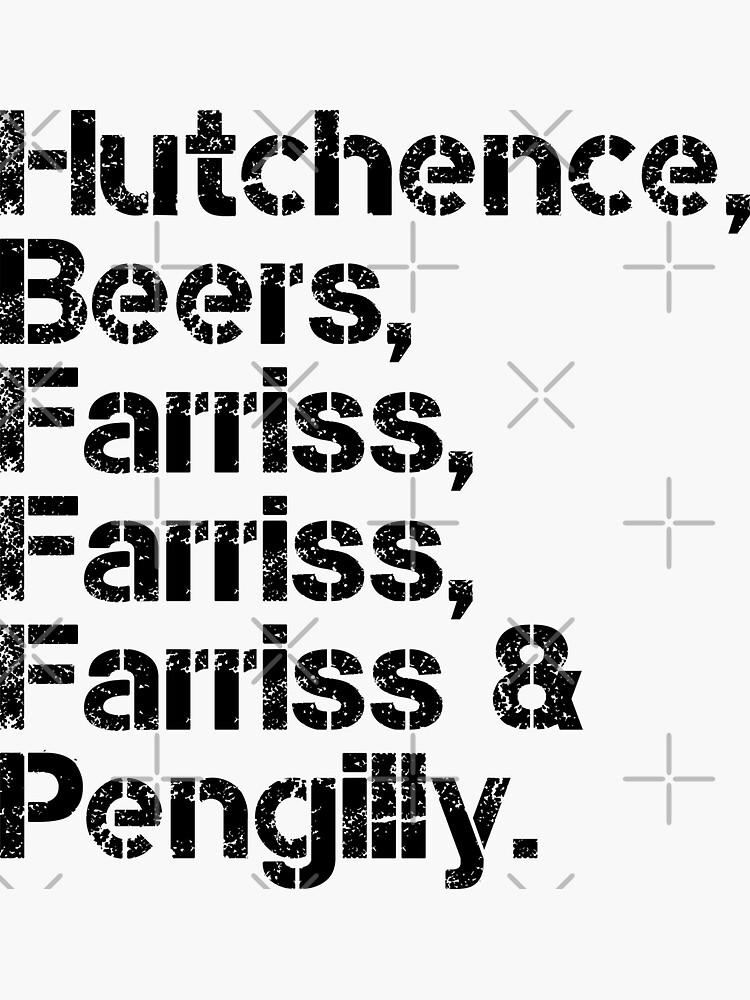 "INXS [line-up]" Sticker for Sale by lazarusheart | Redbubble