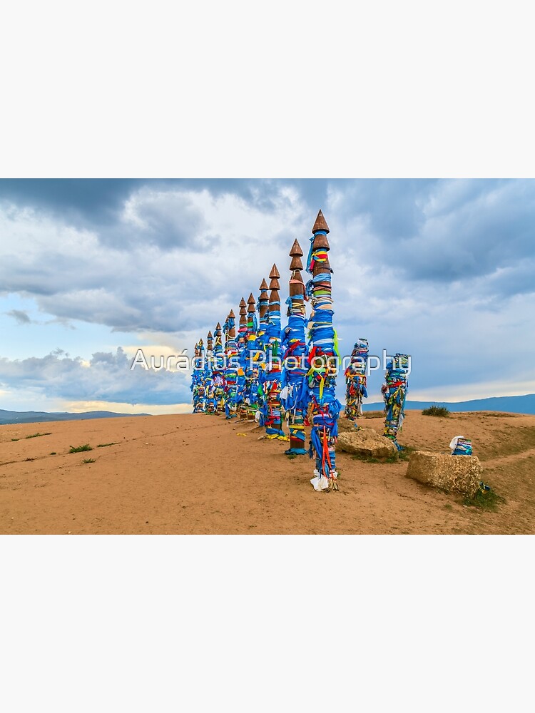 "Pagan Buryat Pole Totems on Olkhon island, Lake Baikal, Siberia ...