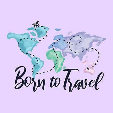 "Born to Travel" Sticker for Sale by Barry Stannard | Redbubble