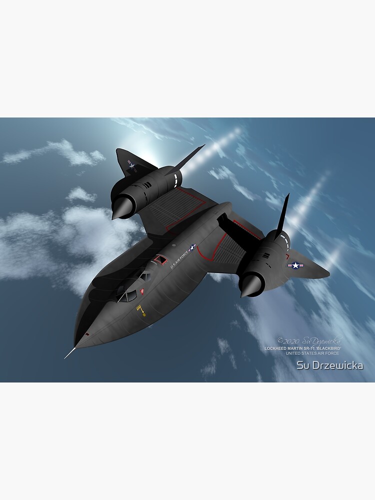 "Lockheed Martin SR-71 Blackbird" Poster for Sale by Su Drzewicka ...