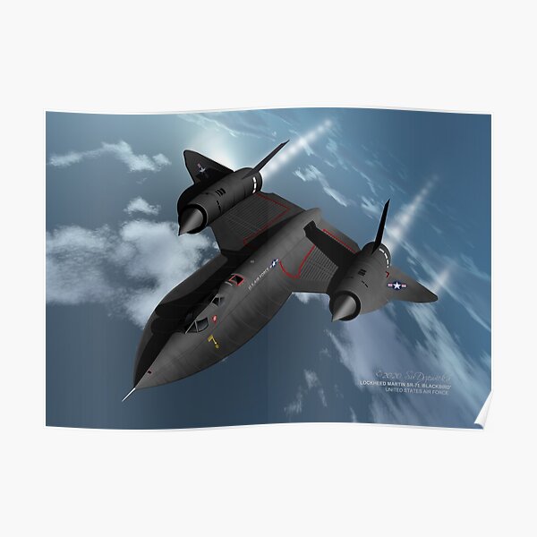 "Lockheed Martin SR-71 Blackbird" Poster for Sale by Su Drzewicka ...