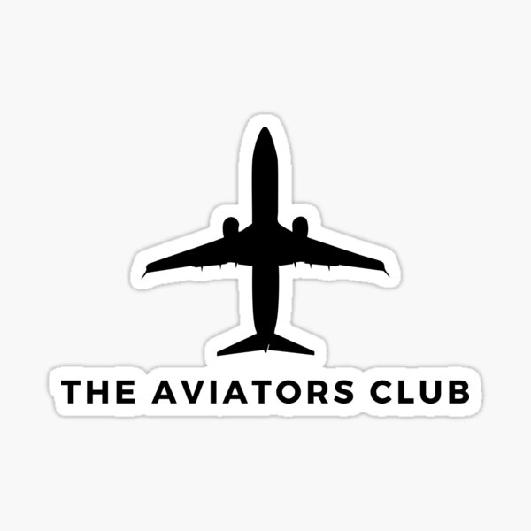 "The Aviators Club" Sticker for Sale by jetmike | Redbubble