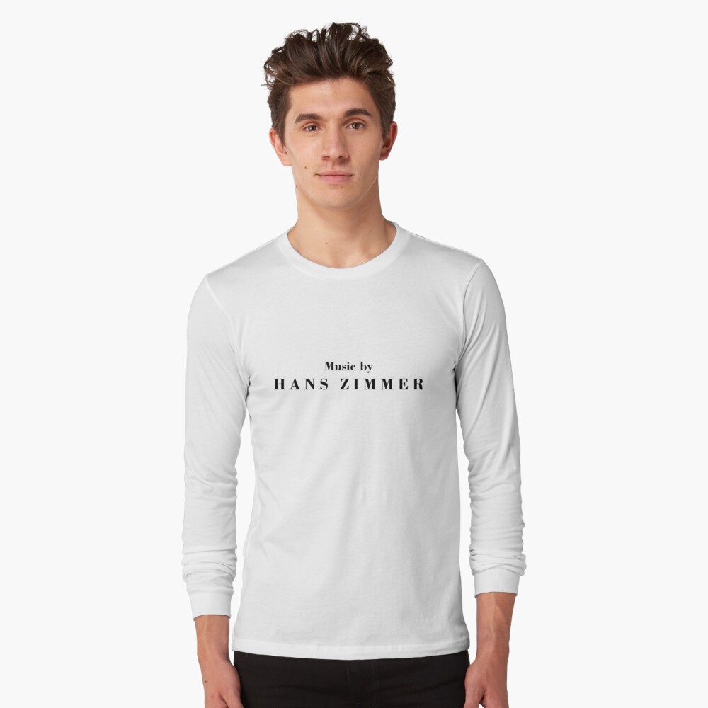 "Music by Hans Zimmer" Essential T-Shirt for Sale by ramib | Redbubble