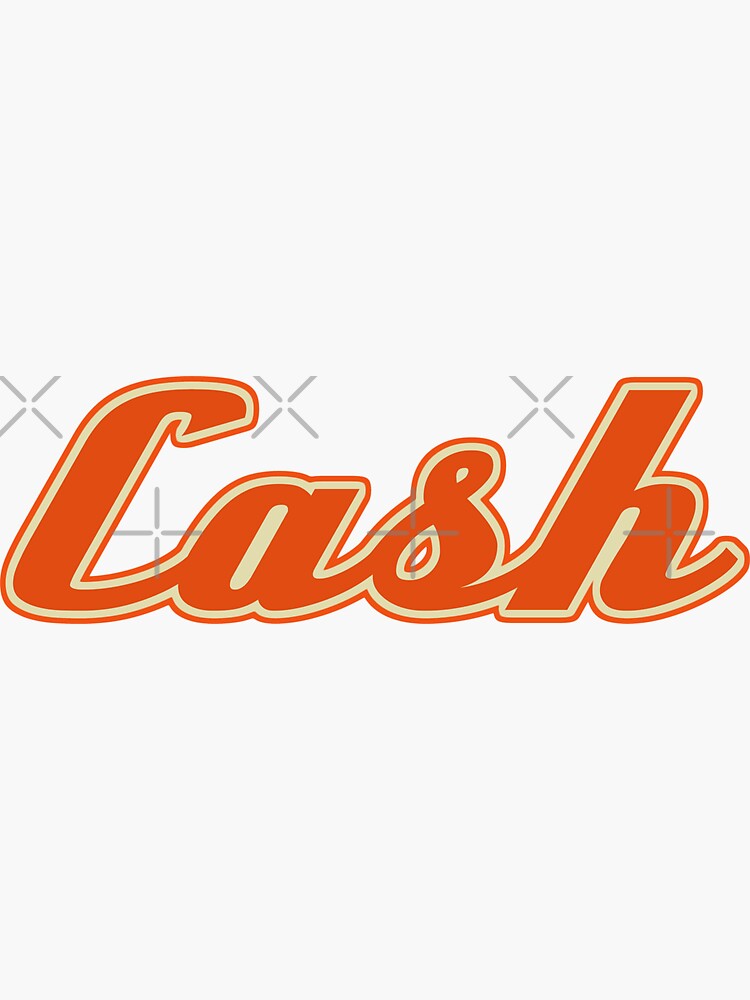 "Retro Cash" Sticker for Sale by Spoof-Tastic | Redbubble