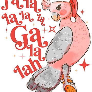 "Australian Funny Christmas Holidays Cute Galah Bird Falala" Poster for ...