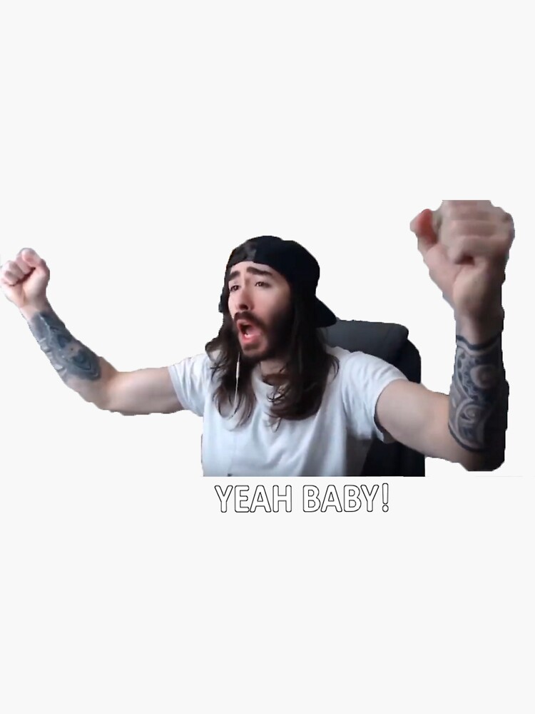 "CR1TIKAL YEAH BABY" Sticker for Sale by memelordKING | Redbubble