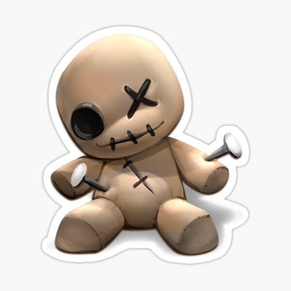 "VOODOO DOLL " Sticker by domdjs4239 | Redbubble