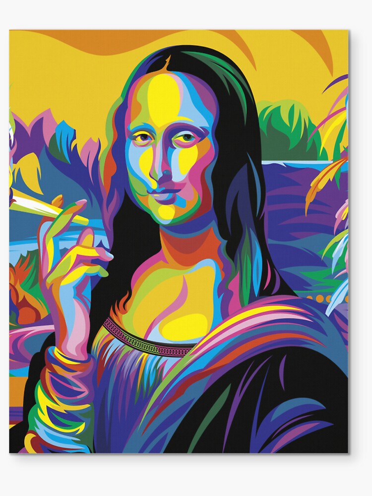 "Colorful multicolor Mona Lisa Leonardo da Vinci" Sticker for Sale by ...