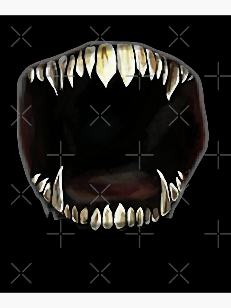 "scary mouth " Poster for Sale by DesignsbyMikeS | Redbubble