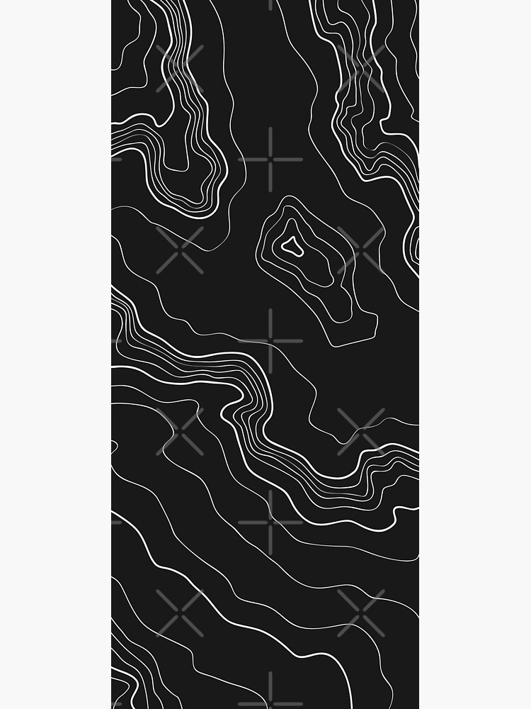"Topographic Map" Sticker by BuksDesigns | Redbubble