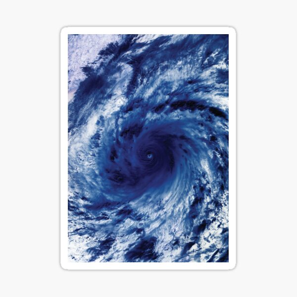 "Aerial Satellite View of a Tropical Cyclone" Sticker for Sale by ...