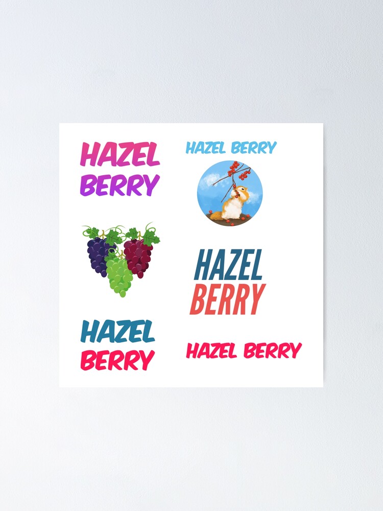 "Hazel Berry Pack" Poster for Sale by Rabia01 | Redbubble