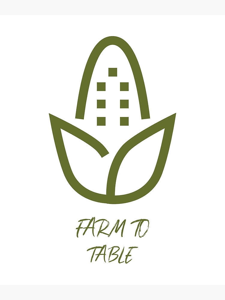 " Farm To Table" Poster by Skaters | Redbubble