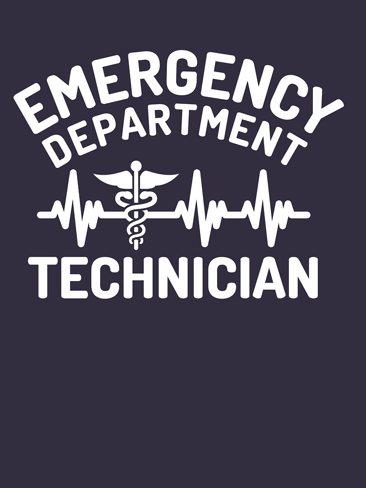 "ER tech, emergency department technician" T-shirt for Sale by ...