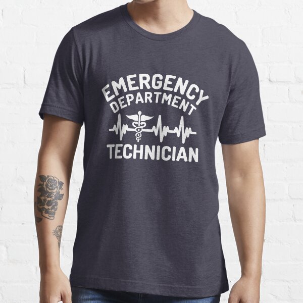 "ER tech, emergency department technician" T-shirt for Sale by ...