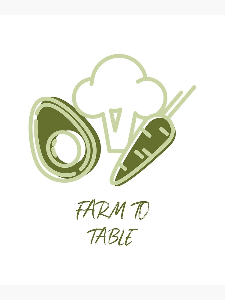 "Farm To Table" Poster by Skaters | Redbubble