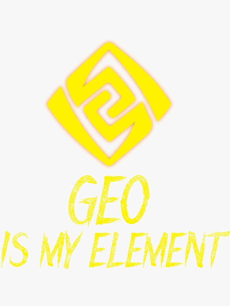 "genshin impact Geo" Sticker by Atidi231 | Redbubble