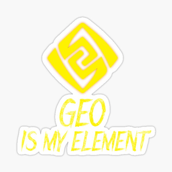 "genshin impact Geo" Sticker by Atidi231 | Redbubble