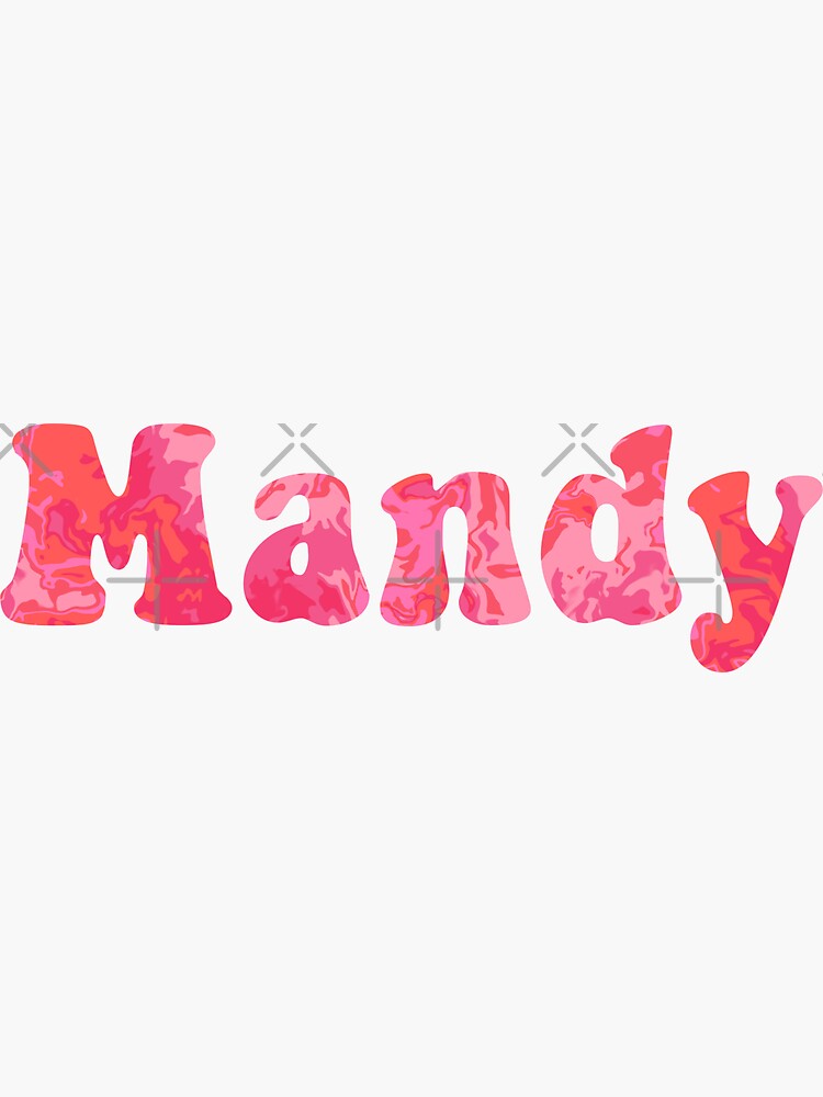 "Mandy" Sticker for Sale by fragmentedart | Redbubble