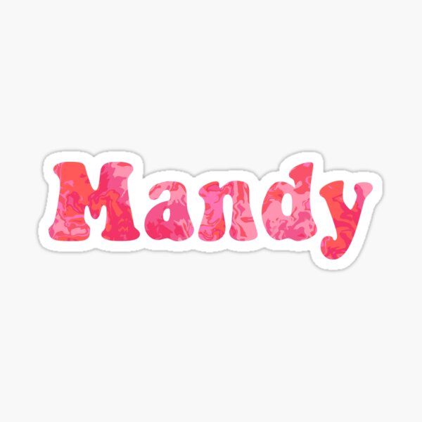 "Mandy" Sticker for Sale by fragmentedart | Redbubble