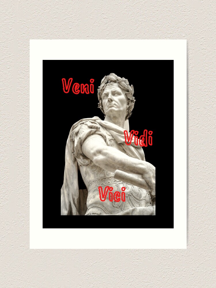 "Veni, Vidi, Vici" Art Print for Sale by artistoutfitter | Redbubble