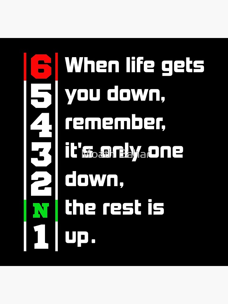 "When Life Gets You Down Gears. 1N23456 Motorcycle Motorbike T-Shirt ...