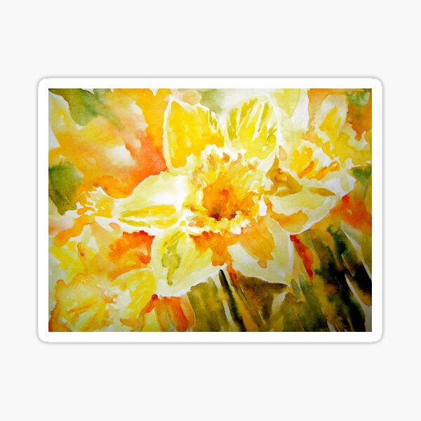 "Mellow Yellow" Sticker for Sale by RSHarts | Redbubble