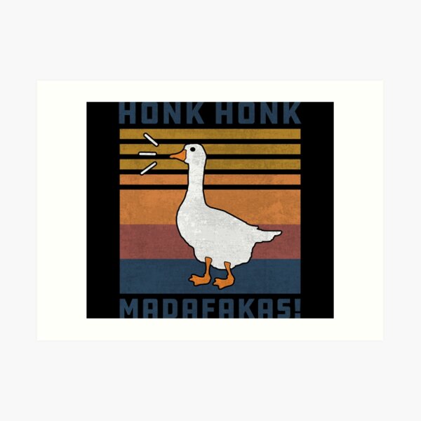 "Lustige Gans Honk Honk Madafakas Retro Vintage Ente Gans Meme 60er ...
