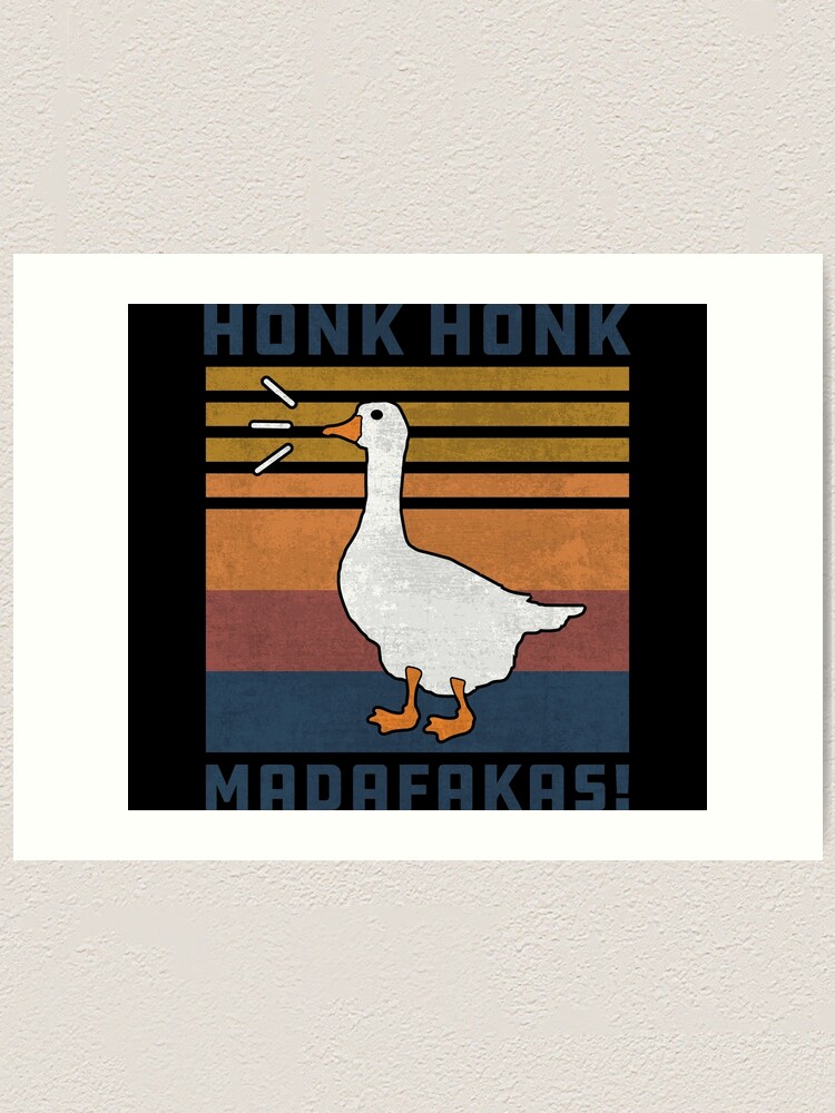 "Lustige Gans Honk Honk Madafakas Retro Vintage Ente Gans Meme 60er ...