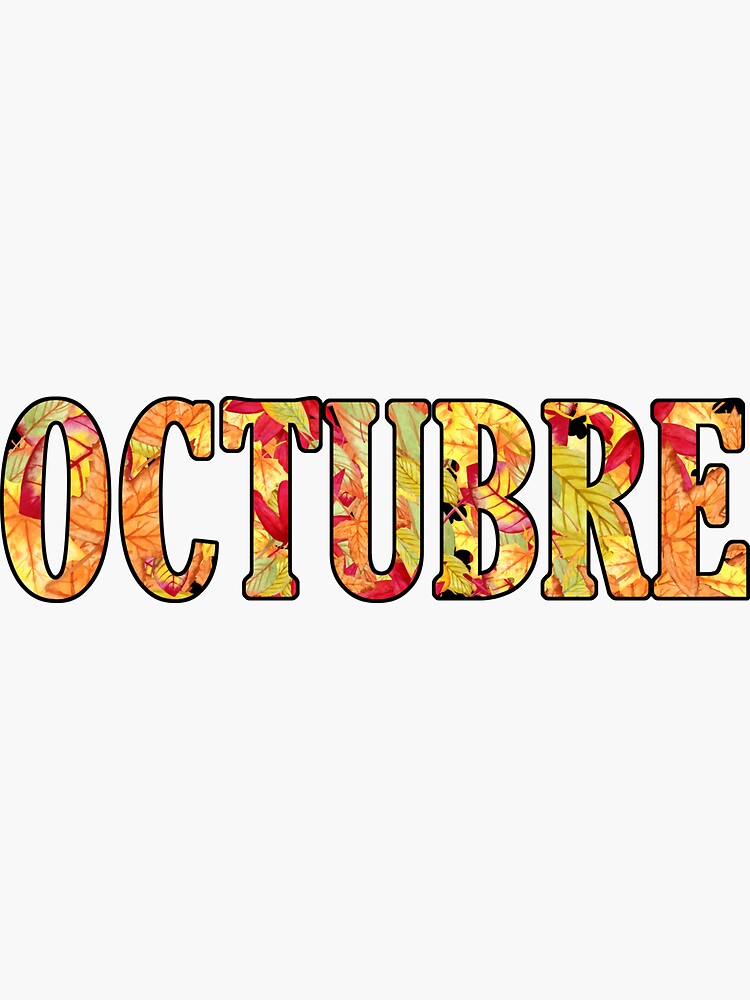"Octubre" Sticker by Taket | Redbubble