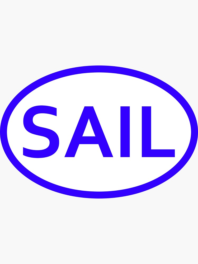 "Sail sticker, sailing sticker, decal" Sticker by SXM-Imports | Redbubble