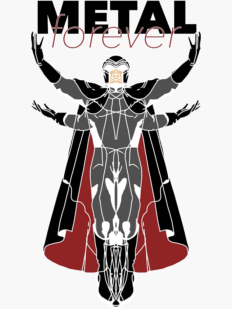 "Metal forever - modern black" Sticker for Sale by FMontecchi | Redbubble