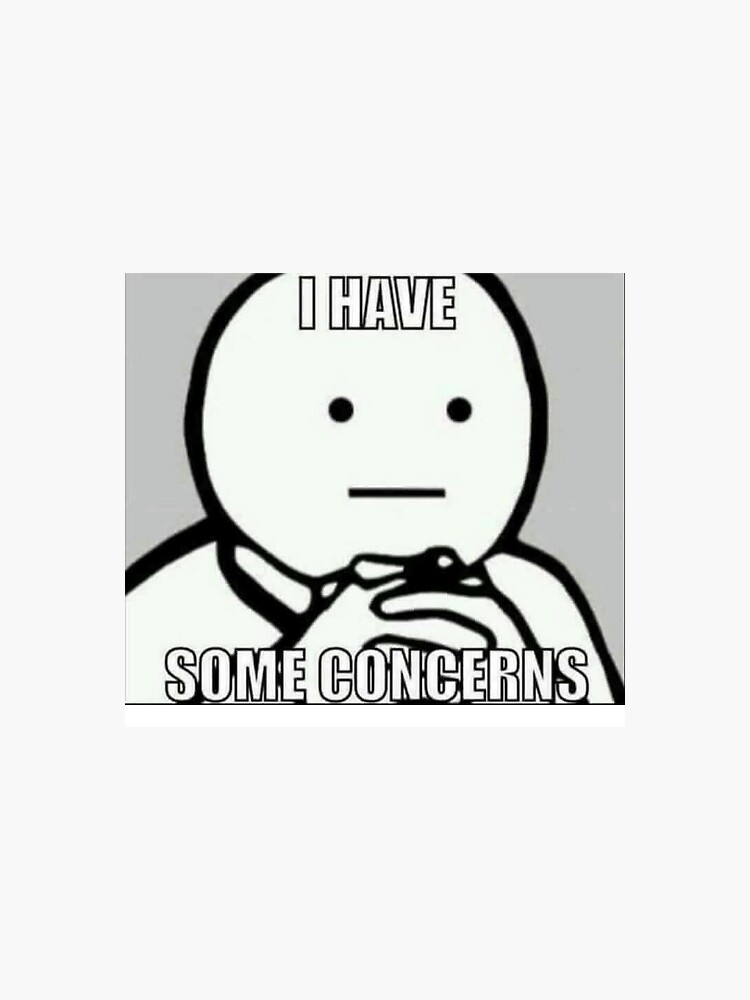 "i have some concerns meme" Sticker for Sale by Ashnecko-yung | Redbubble