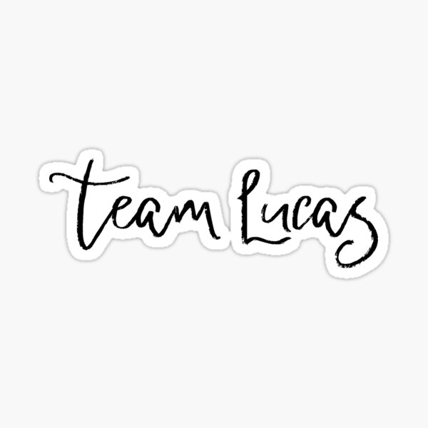 "Team Lucas" Sticker for Sale by Sarah Sutton | Redbubble
