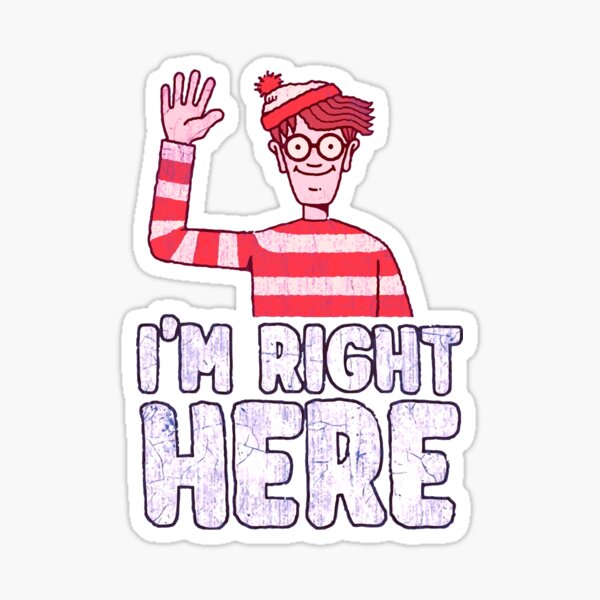 Where Is Waldo Stickers | Redbubble