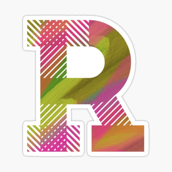 "Watercolor Textures Monogram Letter R" Sticker for Sale by ehsmgup ...