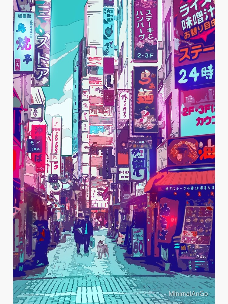 "Tokyo streets " Poster for Sale by MinimalAnGo | Redbubble