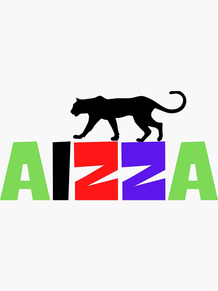 "AIZZA brand colored" Sticker for Sale by SofyaD | Redbubble