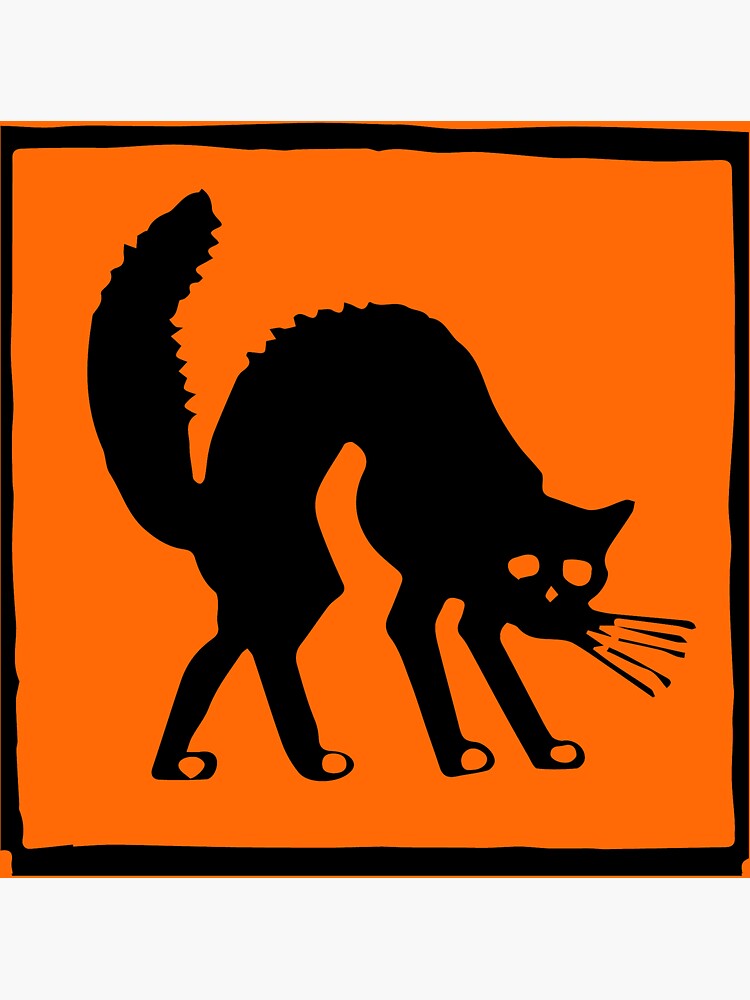 "Cat Bogie" Sticker for Sale by HorrorEggs | Redbubble