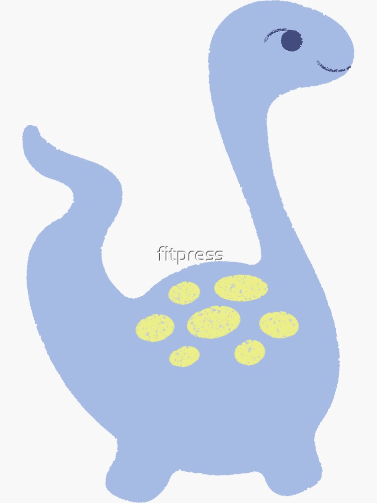 "cute blue pastel kawaii brachiosaurus - Pocket Shirt Brachiosaurus ...