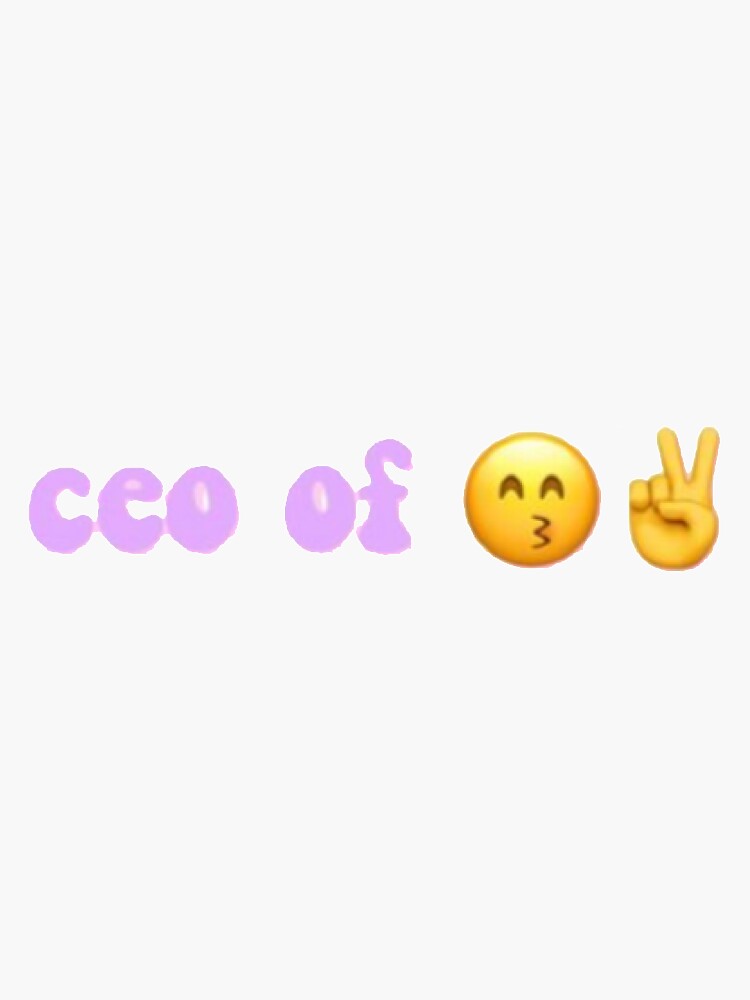 "trendy ceo sticker " Sticker for Sale by presleigbuck | Redbubble