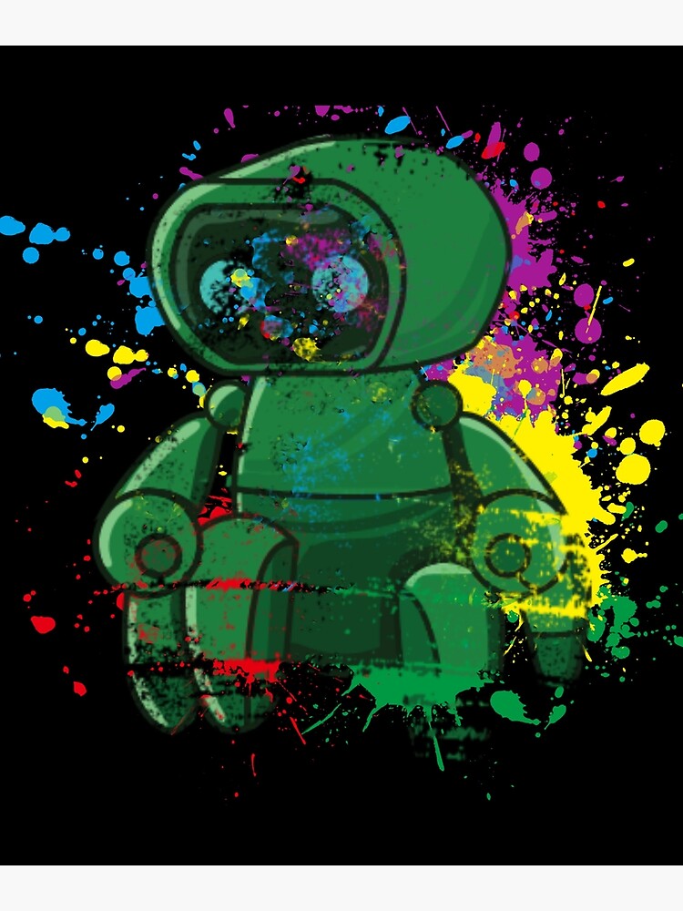 "Robots colored" Poster by alwe-designs | Redbubble